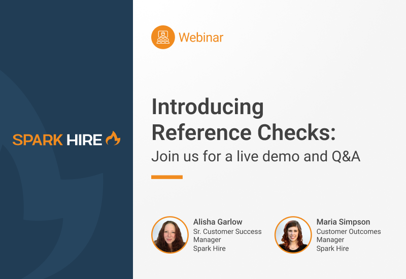 Introducing Spark Hire's Automated Reference Checks